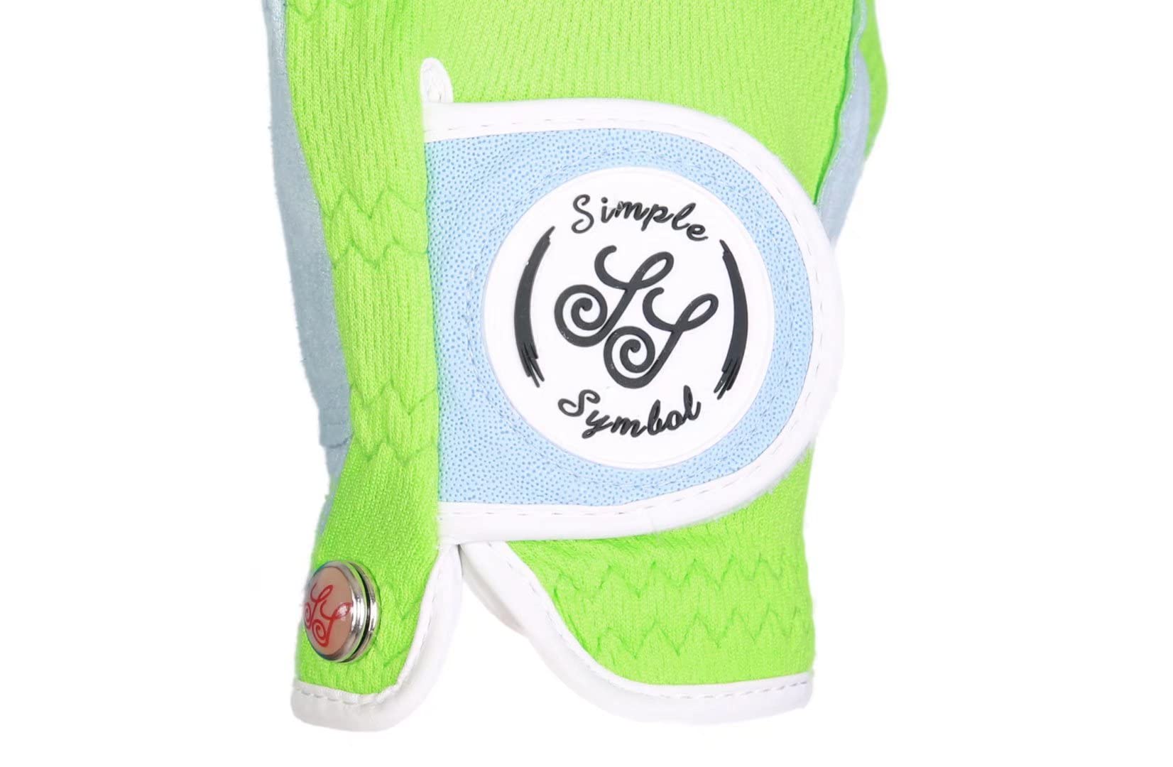 SIMPLE SYMBOL Women's RainGrip Golf Glove,Hot Wet Weather Comfort,Six Pack (Six Left Hand Or Six Right Hand) Four Colors,Pink/Purple/White/Green, Left Hand Right Hand(Green,S,Left)