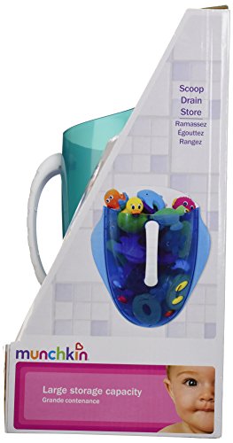 Munchkin® Scoop Drain and Store Bath Toy Organizer, Blue