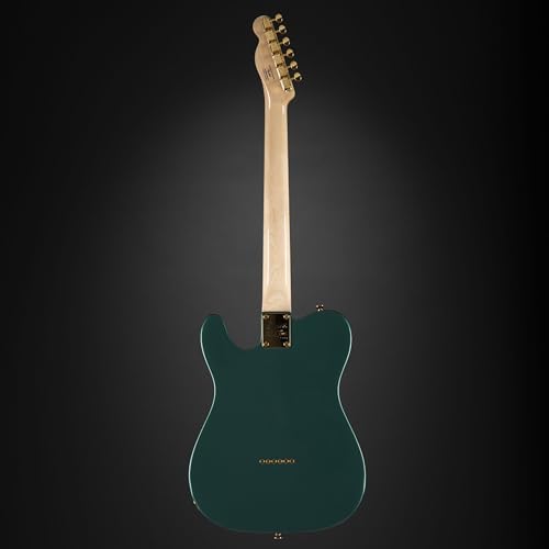 Squier 40th Anniversary Gold Edition Telecaster Electric Guitar, with 2-Year Warranty, Sherwood Green, Laurel Fingerboard