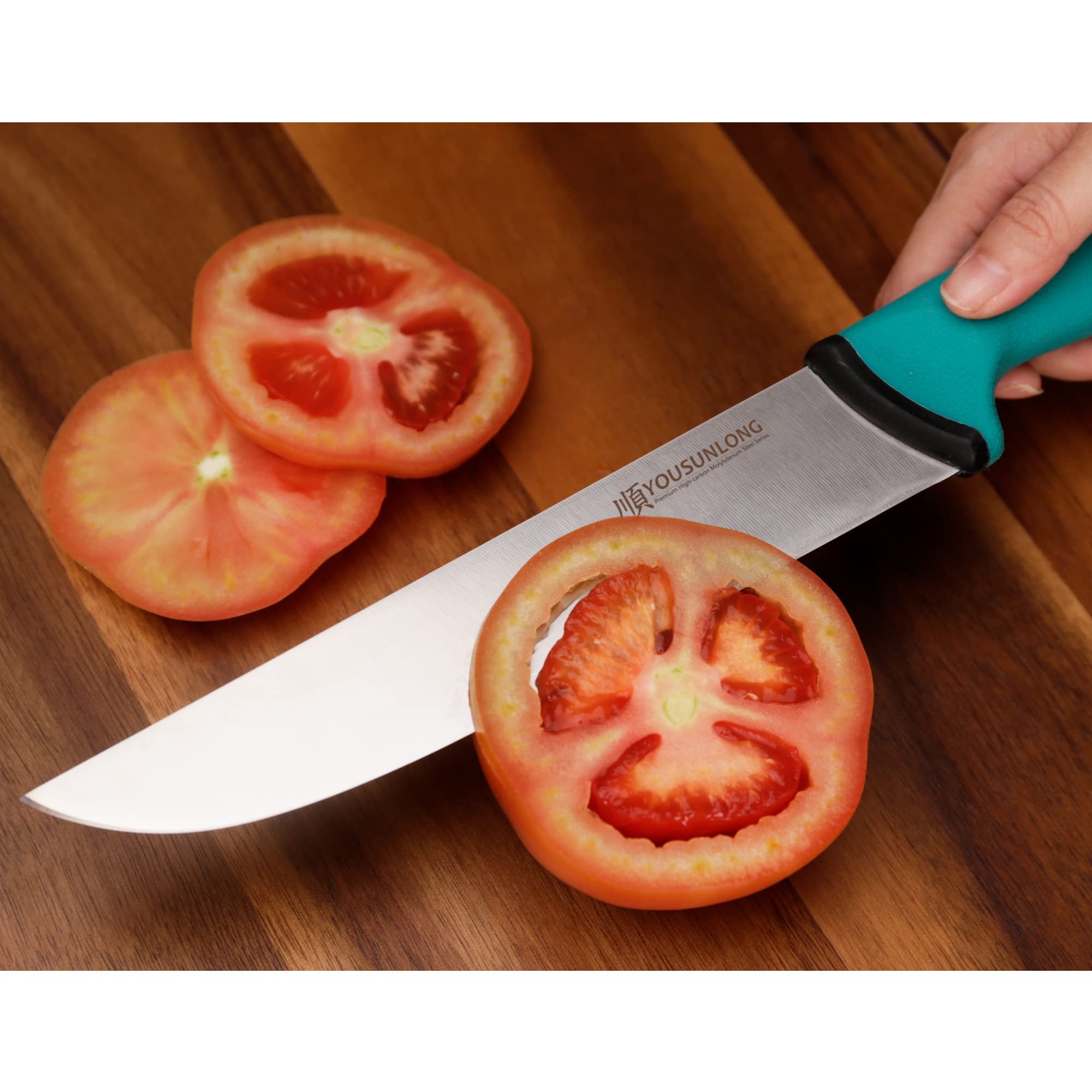 YOUSUNLONG Butcher Knife - Chef's knife 8"(203mm) -Premium High-carbon molybdenum steel blade - Butchery meat processing knife - Ergonomic & non-slip handle