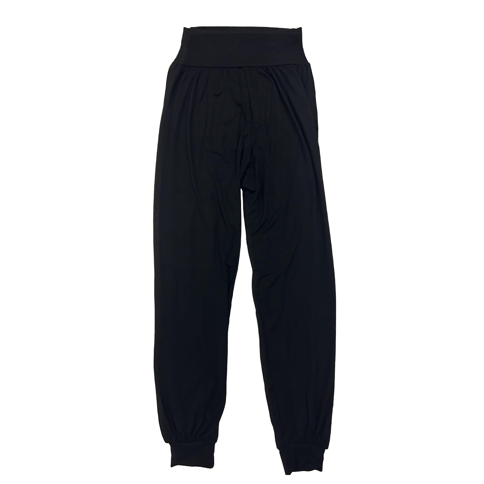 TAIKMD Kids Girls Harem Pants Dancewear Basic Classic Stretchy Loose Yoga Hip Hop Jazz Bootcut Latin Running Long Trousers (11-12, Black)