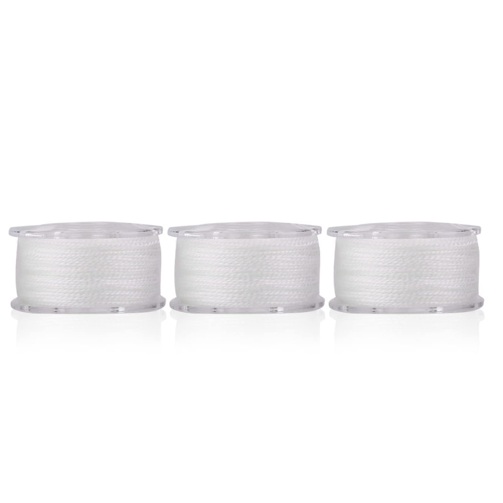 Yeuipea Fishing Bait Line, 3pcs Water Soluble PVA White Bait Line Funnel System 20m Fishing String Tape Tool Accessory