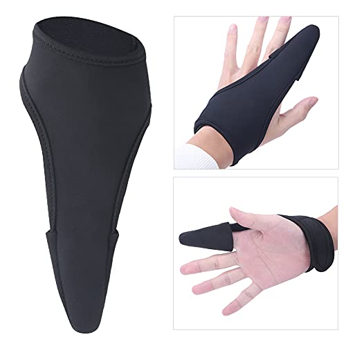 Yeuipea Fishing Finger Hands Gloves, 2PCS Artificial Leather Single Finger Hands Protection Protector Gloves for Fishing Fishermen Tools