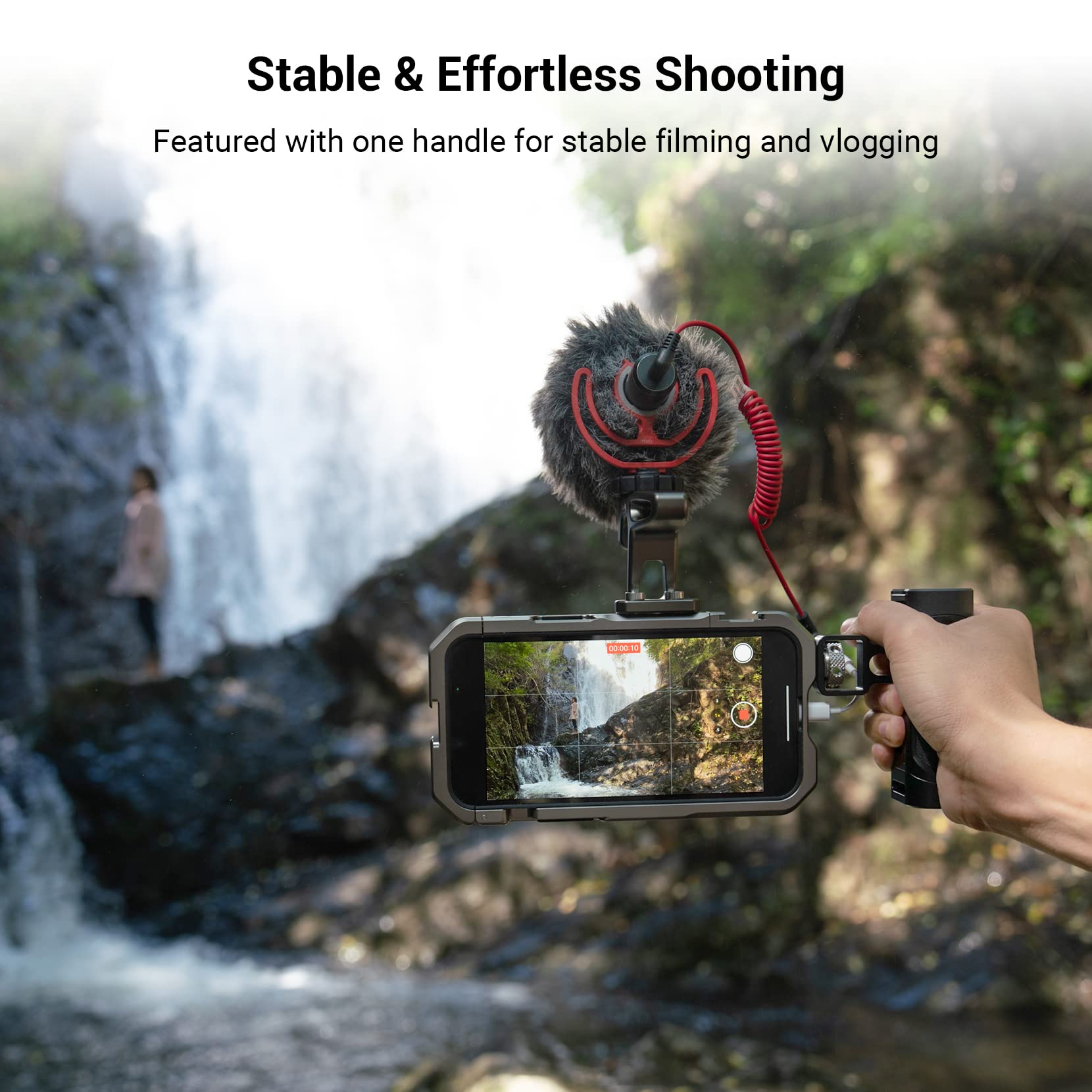 SmallRig Video Rig Kit for iPhone 13 Pro with Side Handles, Aluminum Mobile Phone Stabilizer Kit with Dual Cold Shoe, Smartphone Video Rig Set for Filmmaking/Videography/Live Streaming-3746