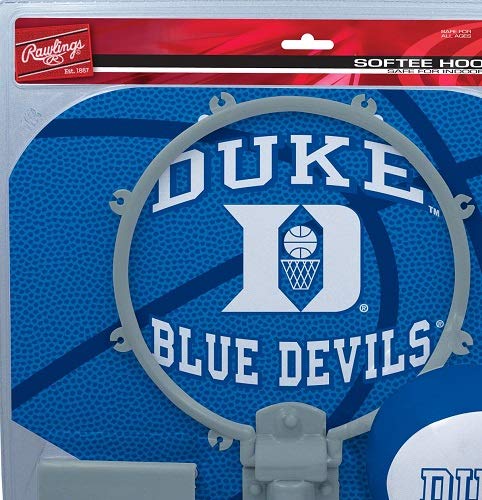 NCAA Duke Blue Devils Kids Slam Dunk Hoop Set, Blue, Small