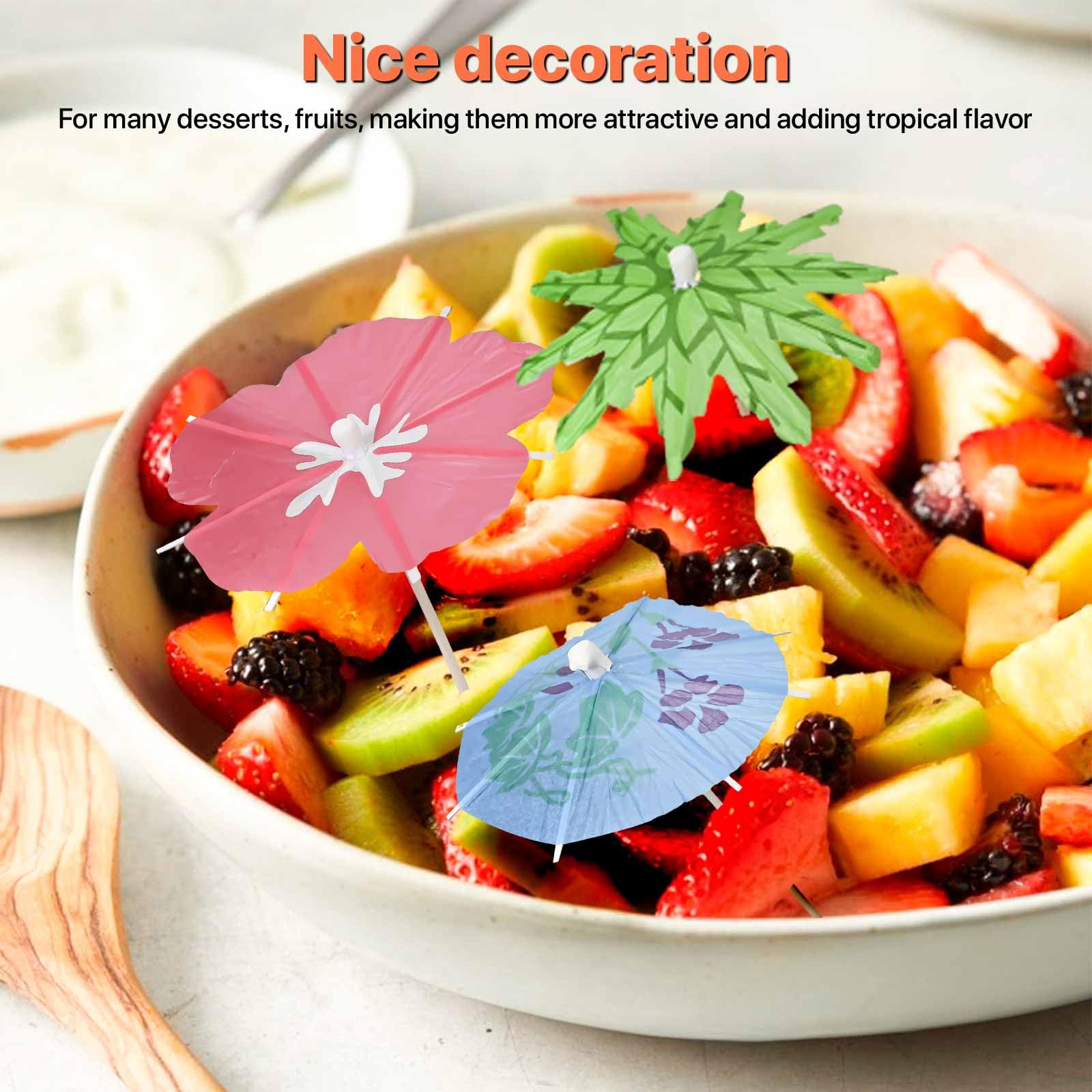 OFCOX Drink Umbrellas, Drink Umbrellas Cocktail Picks, Cocktail Umbrellas, Cocktail Umbrellas for Drinks, Cocktail Decorations for Drinks, Umbrella Drinks Sticks, Mini Umbrellas for Drinks. 150 PCS