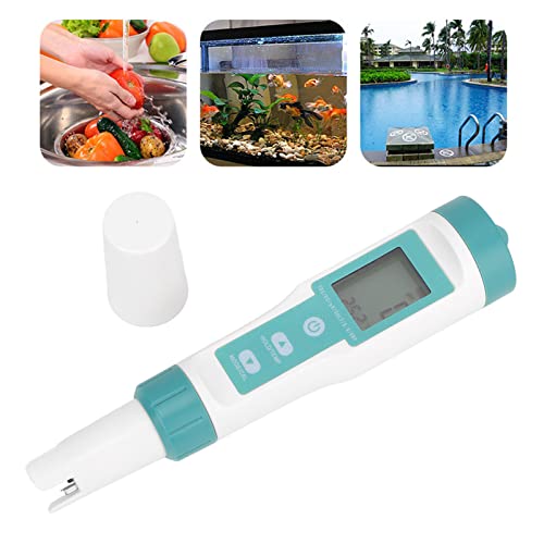 Water Quality Testing Pen, Detachable Probe PH TDS Temperature EC Salinity SG ORP Digital Water Quality Meter Multifunctional for Swimming Pool