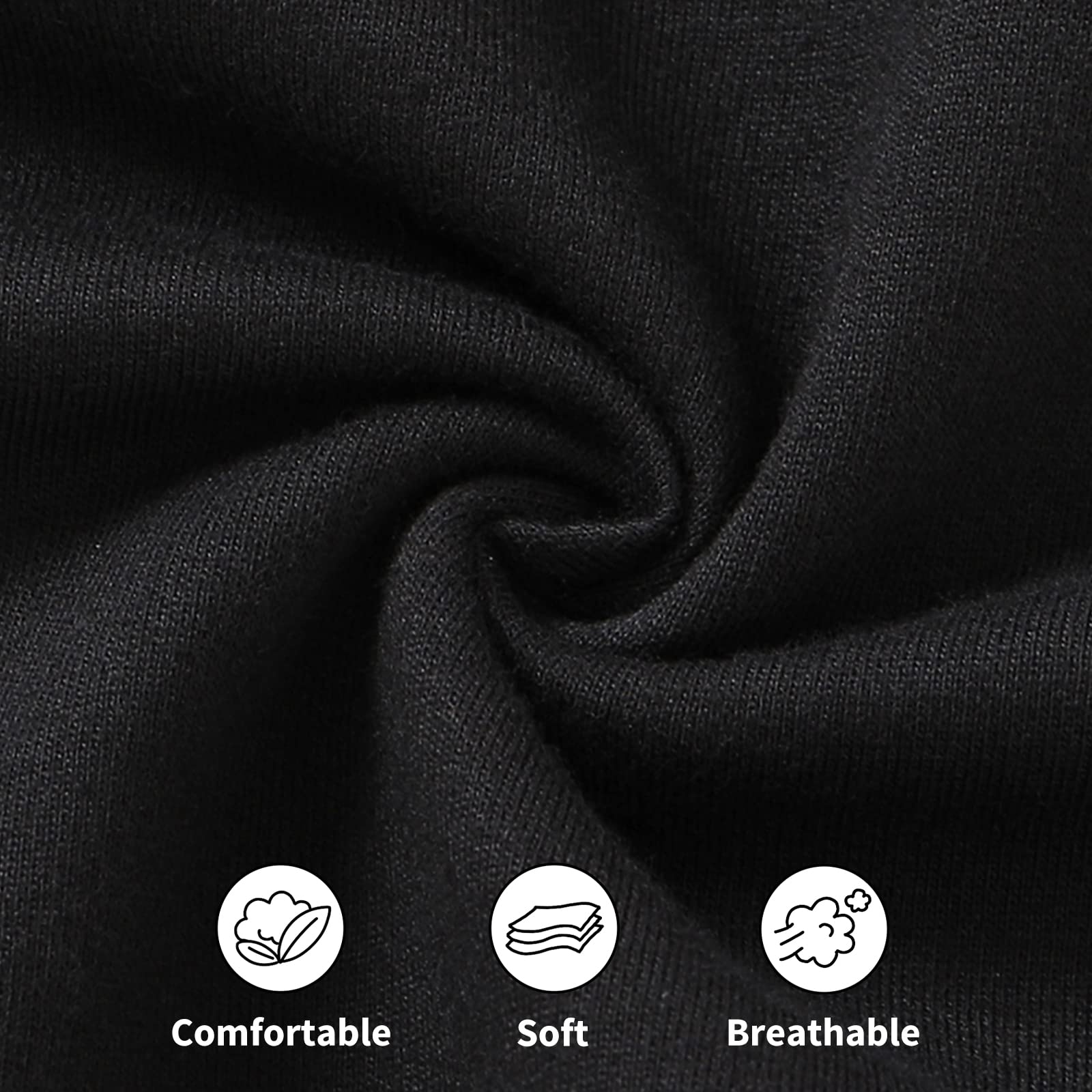 YOUNGER TREE Toddler Boy Clothes Fall Oversized Sweatshirt Long Sleeve Tops and Pants Kids Boys Winter Outfits Set 1-6T(Black sweatshirt pants set,4-5T)