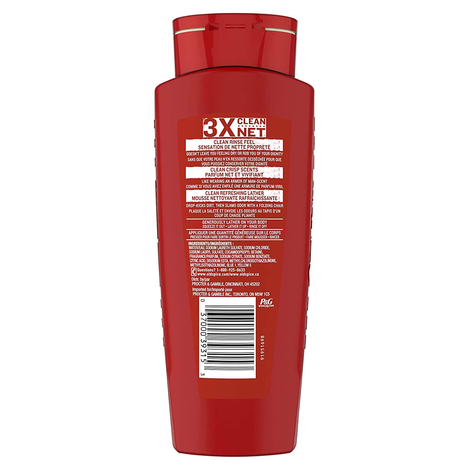 Old Spice Body Wash for Men, High Endurance Fresh Scent, 24/7 Shower Freshness, 18 Fl Oz (Pack of 4)