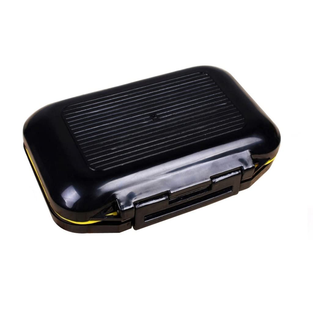 TKFDC 12 Compartments Plastic Fishing Box Bait Two-Color Fishing Tackle Boxes Fish Lures Hooks Storage Accessories (Color : E)
