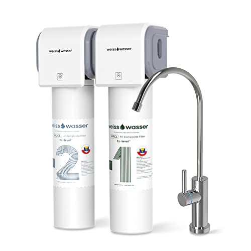 Weiss wasser Ultra-Filtration Under Sink Water Filter,4-Stage Water Filter for Sink,99.99% of Contaminants Larger Than 0.01μm,with Dedicated Faucet,WU2.SH01…