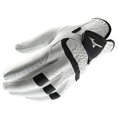 Mizuno 2018 Elite Men's Golf Glove, Left Hand, White/Black, Small Cadet