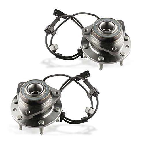 MOSTPLUS Wheel Bearing Hub Front Wheel Hub and Bearing Assembly 513188X2 Compatible for Ascender, Bravada, Envoy, Rainer, Trailblazer With ABS 6 Lug (Set of 2)