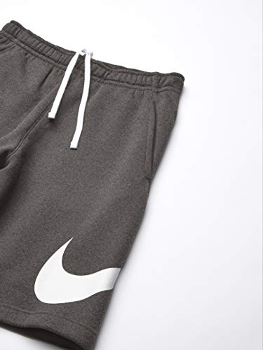 Nike Men's Sportswear Club Short Basketball Graphic, Charcoal Heathr/White/White, Medium