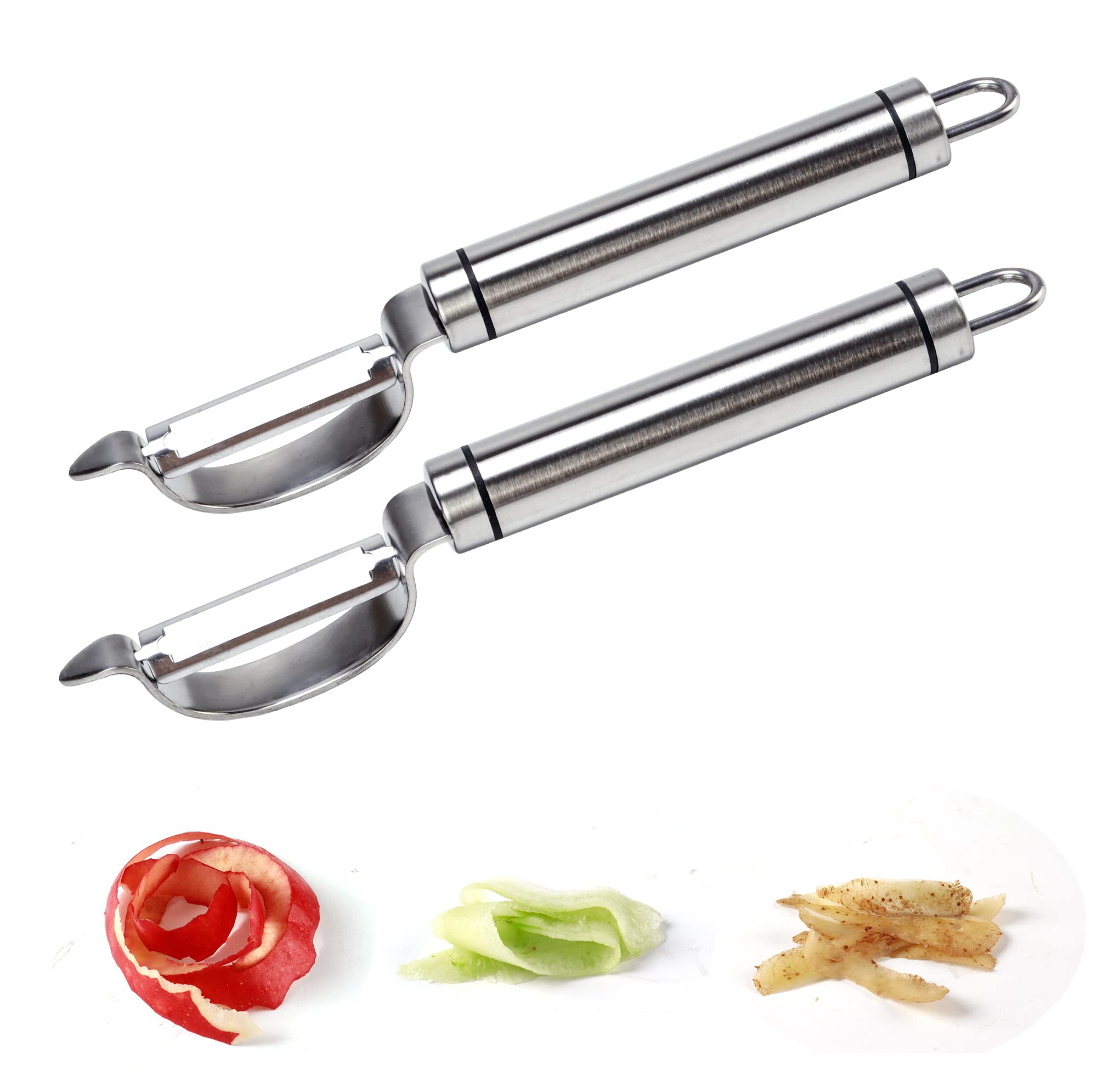 MIZ Vegetable Peeler,Fruit,Apple, Potato Peeler Stainless Steel Sharp photato Cutter I-Shaped kitchen Gadget Peeling Portable Home Kitchen