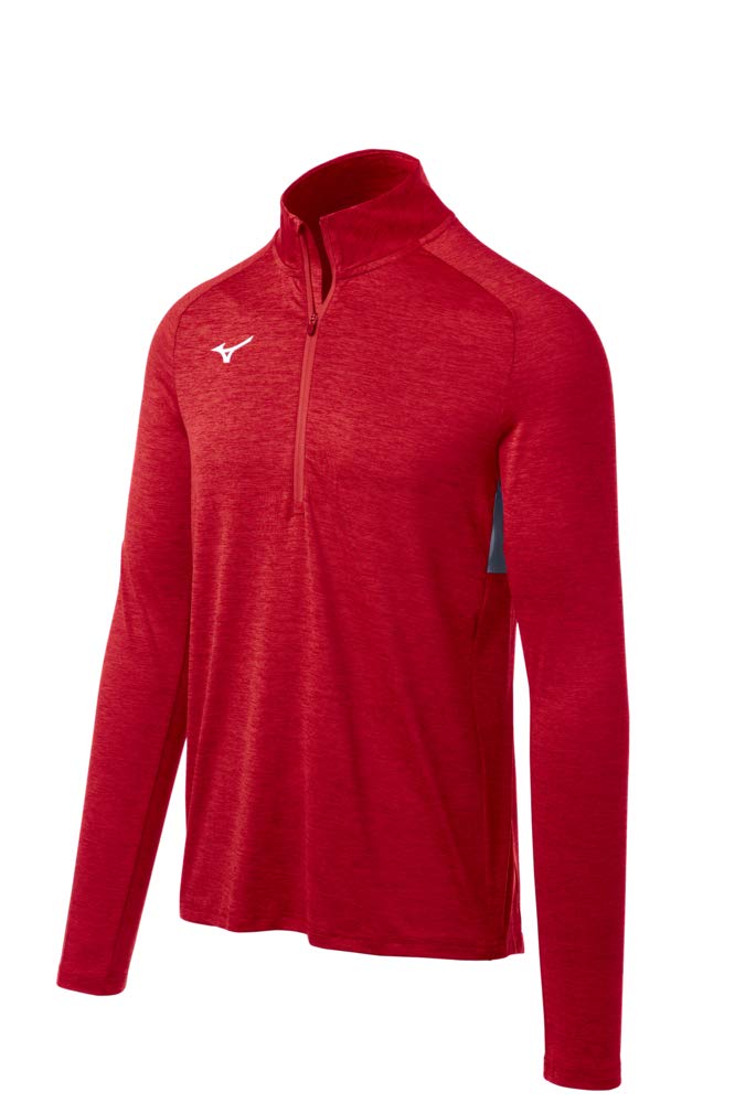 Mizuno Alpha 1/2 Zip, Red, XX-Large