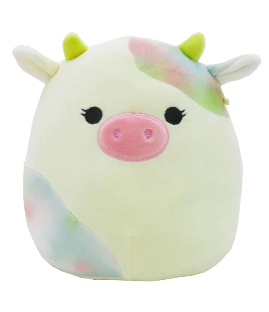 Squishmallow 8" Candess Easter Cow - Official Kellytoy - Soft and Squishy Stuffed Animal Plush Toy