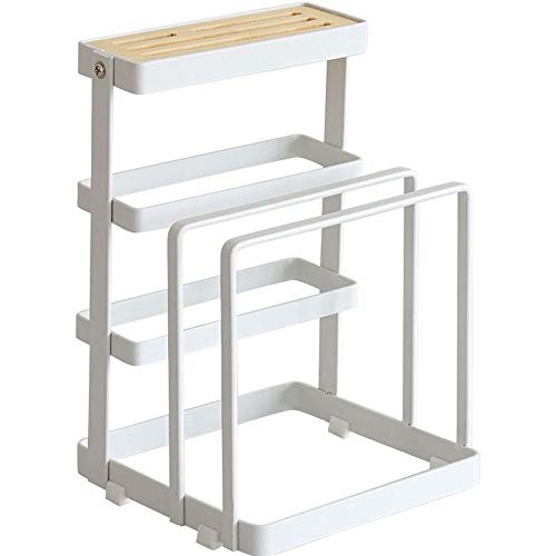ZH1 Household Multifunctional Cutting Board Rack, Kitchen Storage Knife Rack, Bottom Non-Slip Design, Can Put Knives, Pot Covers, Cutting Boards.