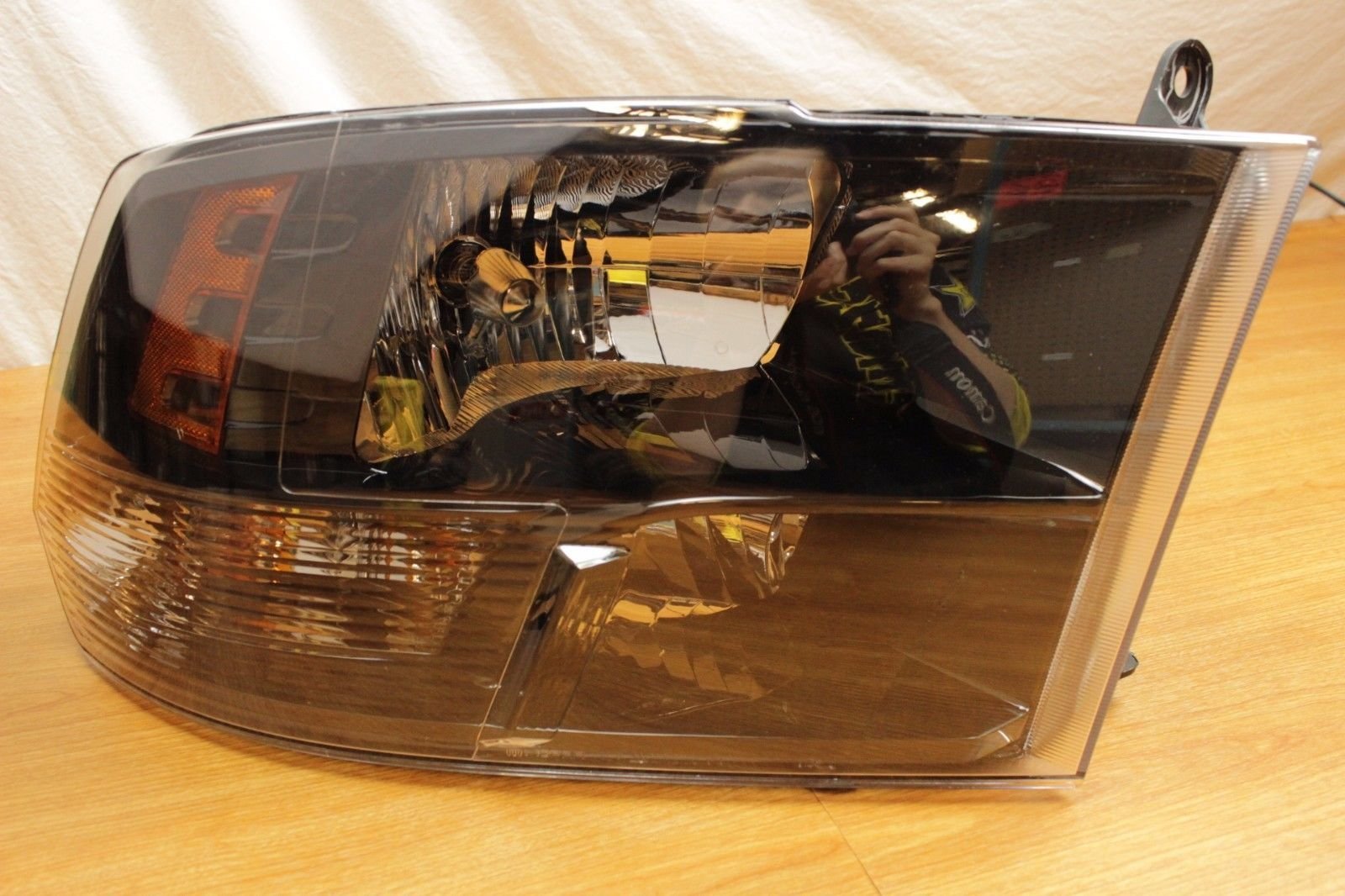 Mopar Dodge Ram 1500 2500 3500 Set Of Black Bezel Halogen Headlights OEM