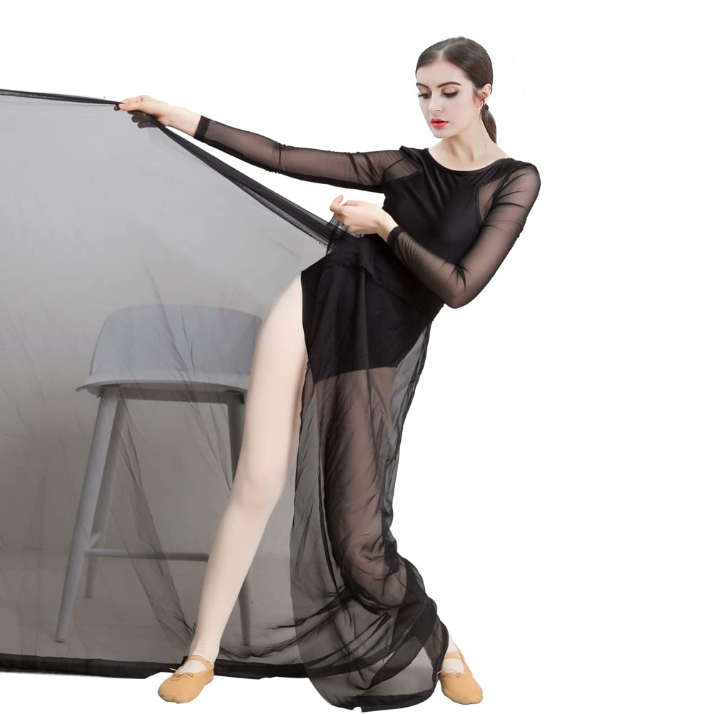 ROYAL SMEELA Women Dance Leotard Long Sleeve Backless Ballet Leotards for Women Basic Leotards for Ballet Gymnastic Leotards