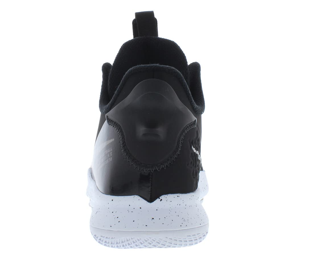 Nike Kids Lebron Witness 5 Basketball Ct4629 Shoes, Black/Metallic Silver/White, 4.5 Big Kid