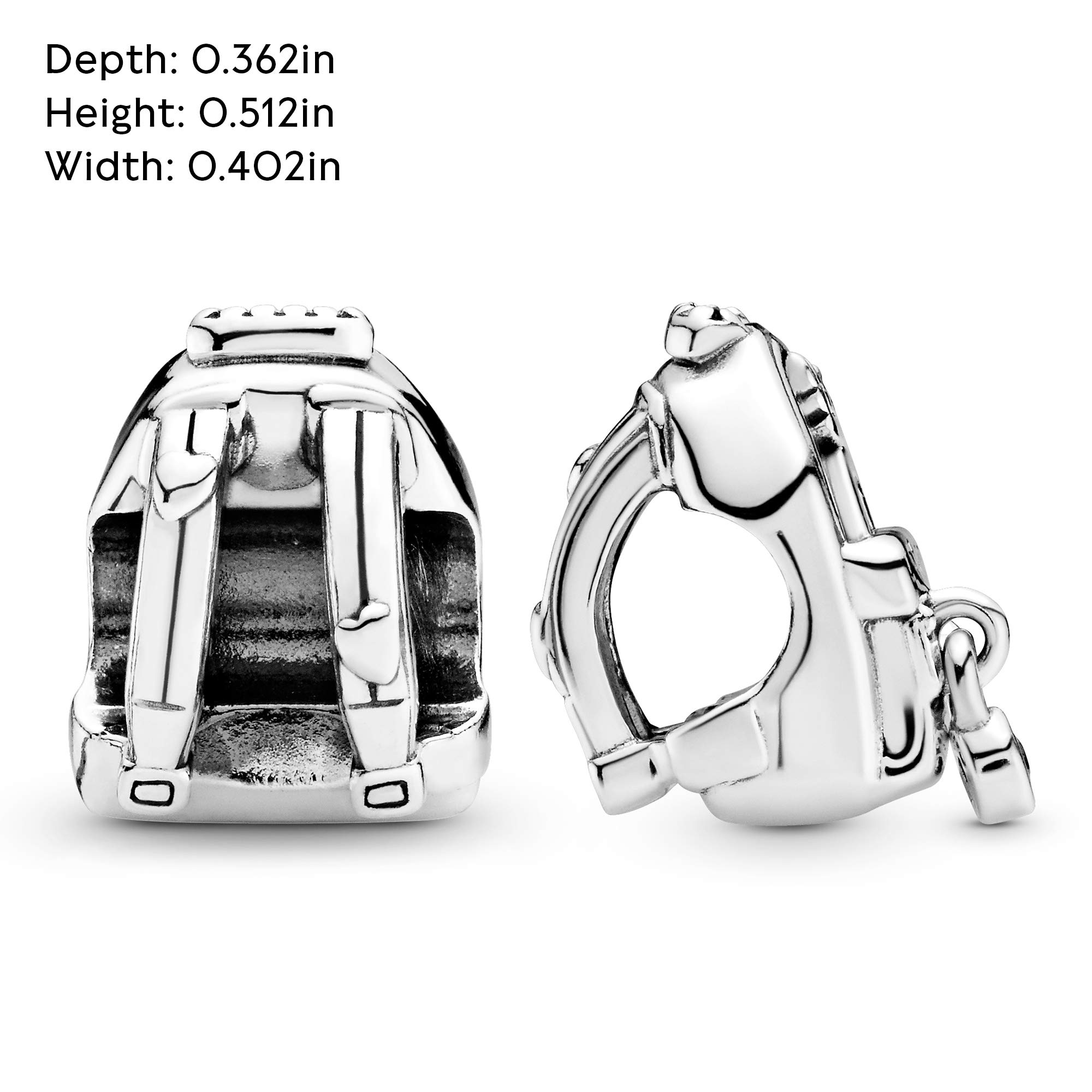 Pandora Jewelry Adventure Bag Cubic Zirconia Charm in Sterling Silver