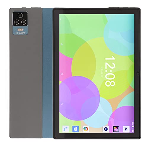 Tablet 10.1 Inch 1280x800 IPS 5MP Front 13MP Rear 2.4G 5G Dual Band Telephony Tablet Blue 100240V with OTG Cable for 8.1 (US Plug)