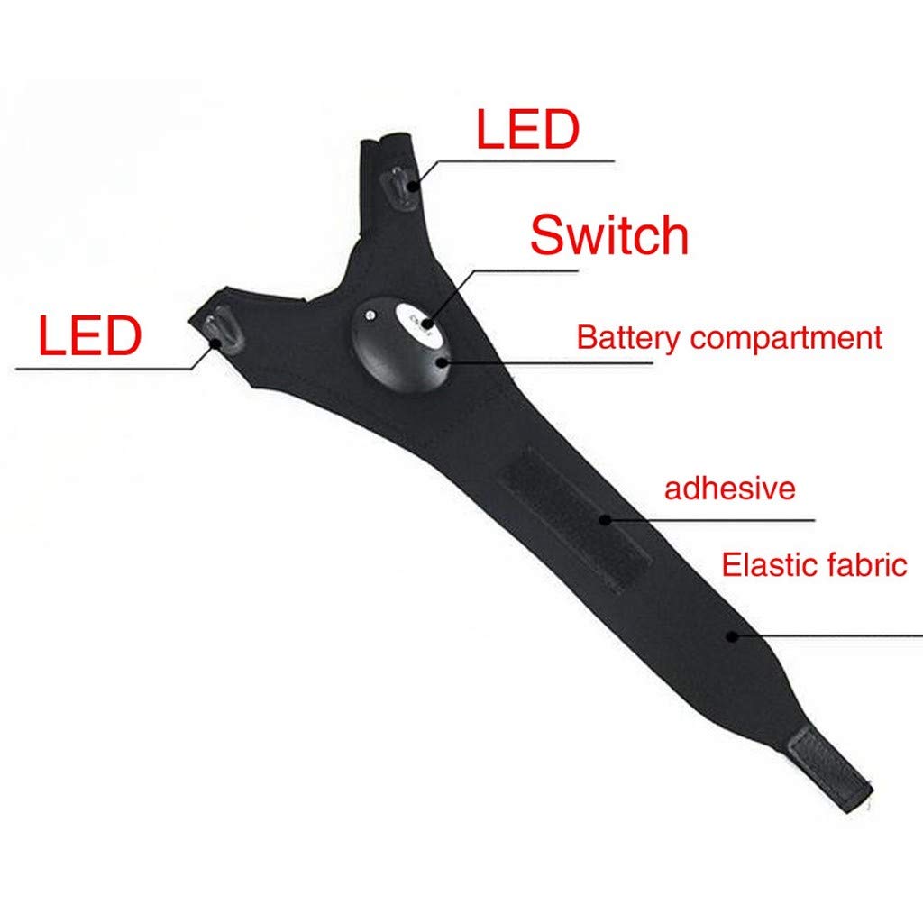 Weights Assortment Night Fishing Glove with LED Light Tools Outdoor Gear Gift for A Fisherman