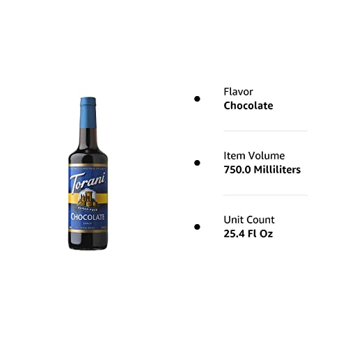Torani Sugar Free Chocolate Syrup, 25.4 Ounce