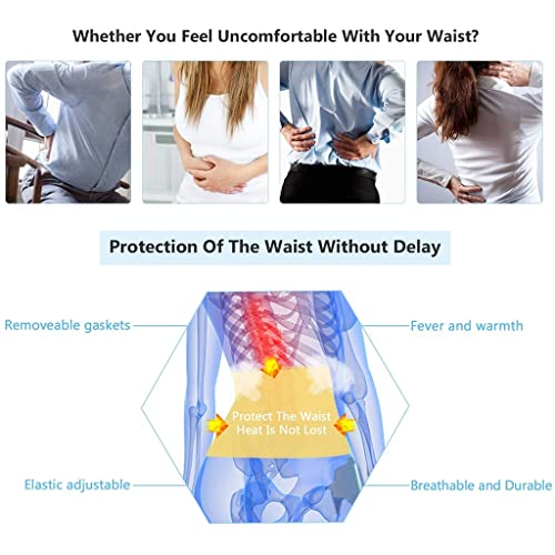 TANGIST Self-heating Back Support Brace, Adjustable Lower Lumbar Belt Pain Relief For Sciatica, Backache, Slipped Disc, Hernia, Spinal Stenosis, Spine Injury Prevention, Black (Size : XL/X-Large)