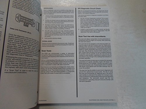 MerCruiser Throttle Body EFI MIE 5.7L 350 CID Service Manual Supplement WATER DAMAGED