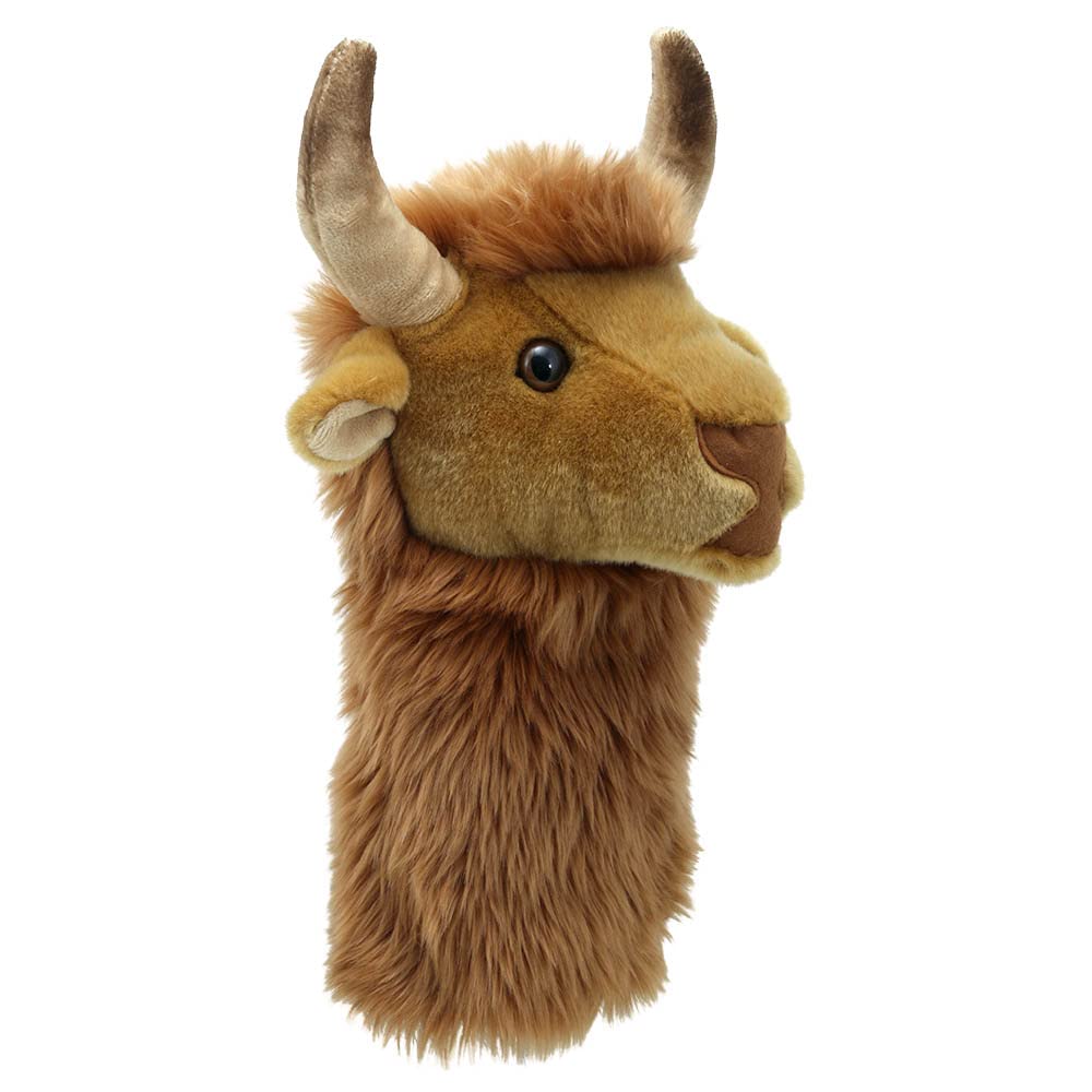 The Puppet Company - Novelty Highland Cow Golf Club Head Cover