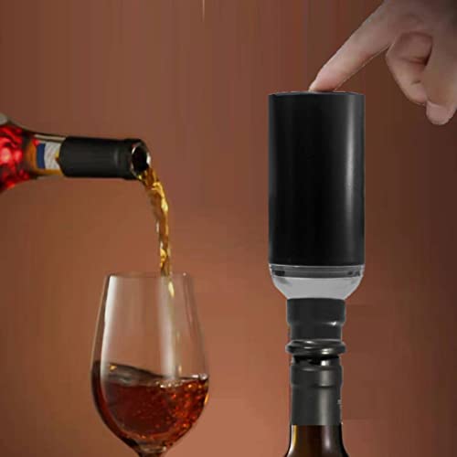 YeeBeny Electric Wine Vacuum Pump, Automatic Wine Keeper Vacuum Wine Saver Pump, with Food-Grade Silicone, Reusable Air Remover Keeps Wine Fresh, Great as a Gift for Wine Lovers(No Bottle Stoppers)