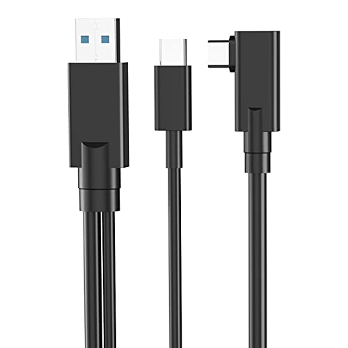 Yuisle Lightweight Link USB3.2 High Speed Data Transfer Adapter for Quest 2/Pico 4 VR Headset High Speed Data Headset Cord Charging Cord