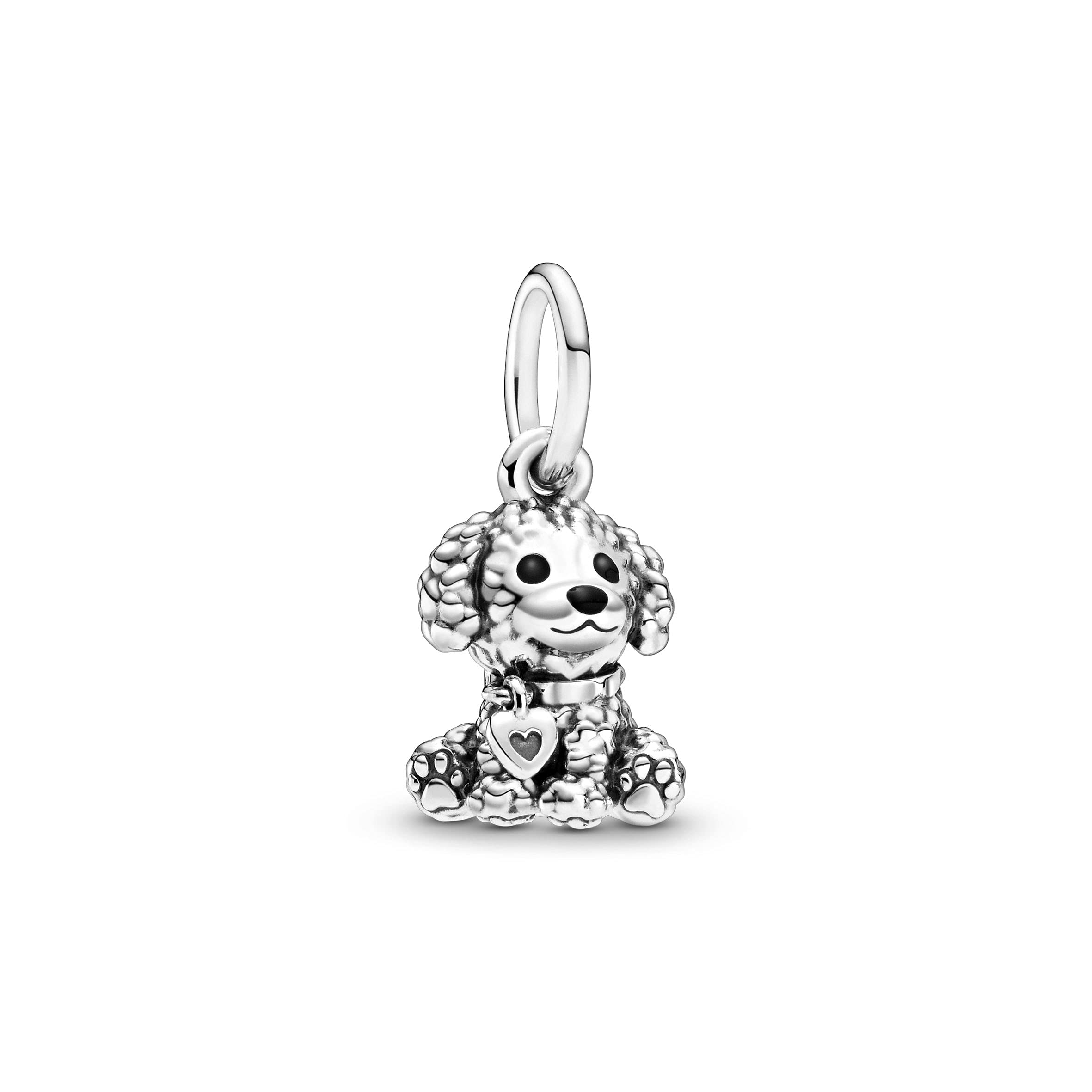 PANDORA Poodle Puppy Dog 925 Sterling Silver Charm - 798871C01