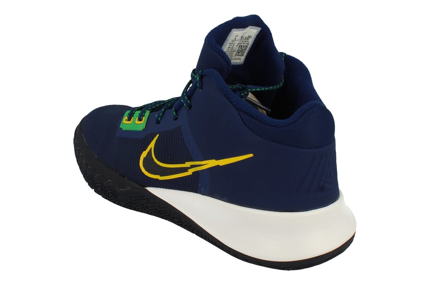 Nike Men's Kyrie Flytrap IV Basketball Shoe, Blue Void/Speed Yellow, 9.5 US