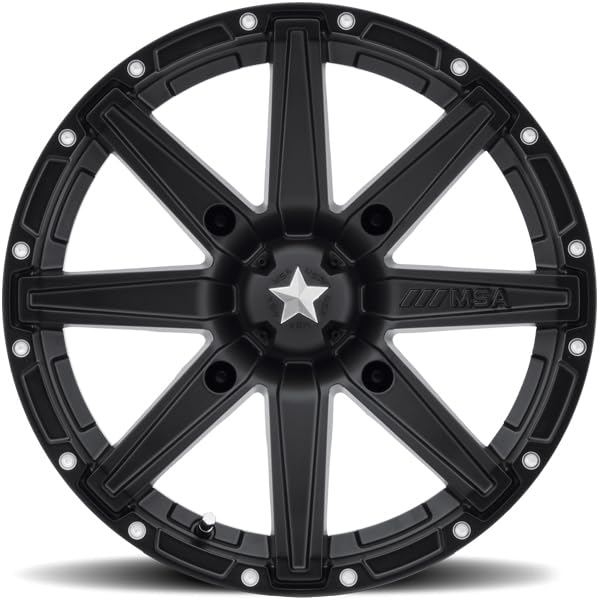 MSA Offroad Wheels MA33 15X7 4X110 S-BLK 10MM - M33-05710