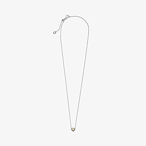 Pandora Domed Golden Heart Collier Necklace 399399C00-45