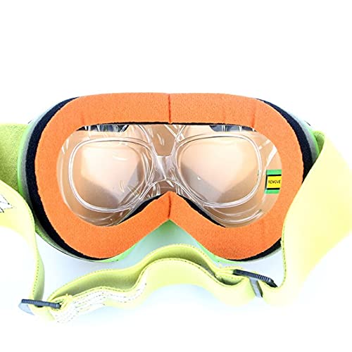 Snowboard Goggles Skiing Eyewear Inner Frame TR90 Ski Goggles Rx Insert Flexible Prescription Snowboarding Glasses Myopia Frame For Ski Sports Ski Goggles (Color : White)