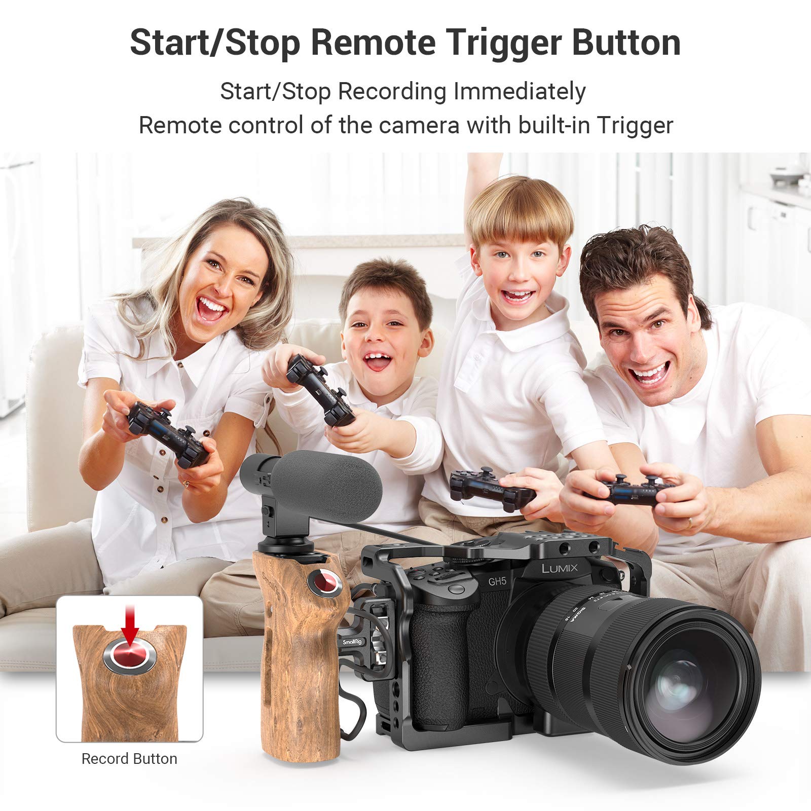 SmallRig Side Handle with Remote Trigger for Panasonic and for Fujifilm Mirrorless Cameras 2934