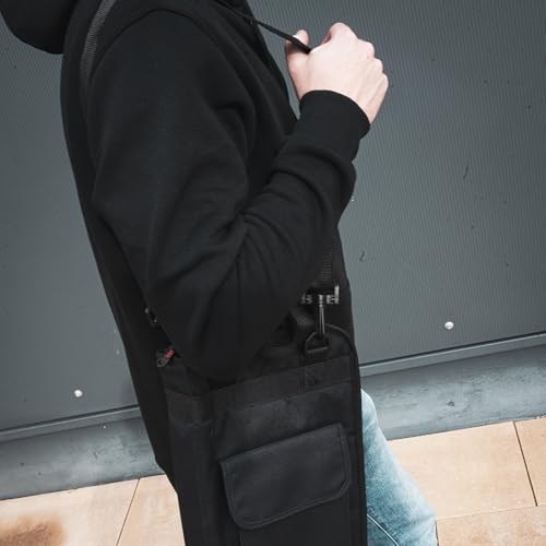Meinl Percussion Drum Stick Bag with Extra Outside Pocket and Floor Tom Hooks β for Mallets, Brushes and Accessories, Black, Standard (MSB-1)