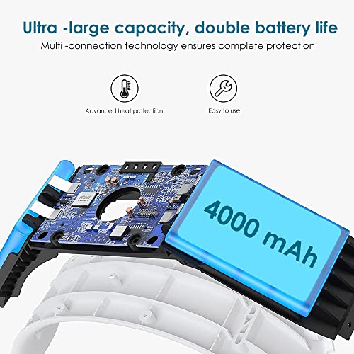 VR Charging Headwear Adjustment No Pressure on The Face for Oculus Quest 2 Headband Replacement Enhanced Support (White)