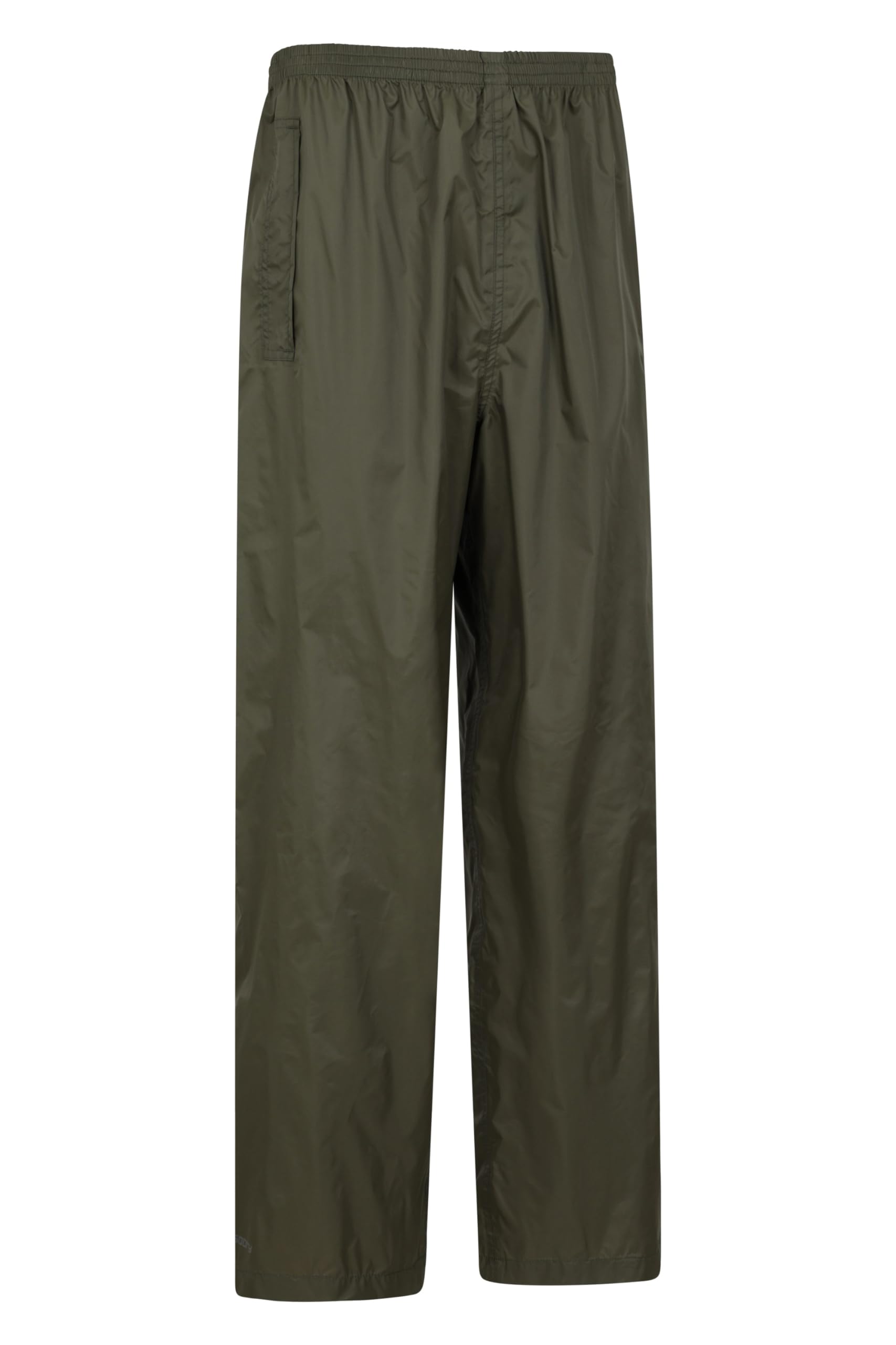 Mountain Warehouse Pakka Mens Waterproof Rain Over Pants - Breathable Khaki Medium