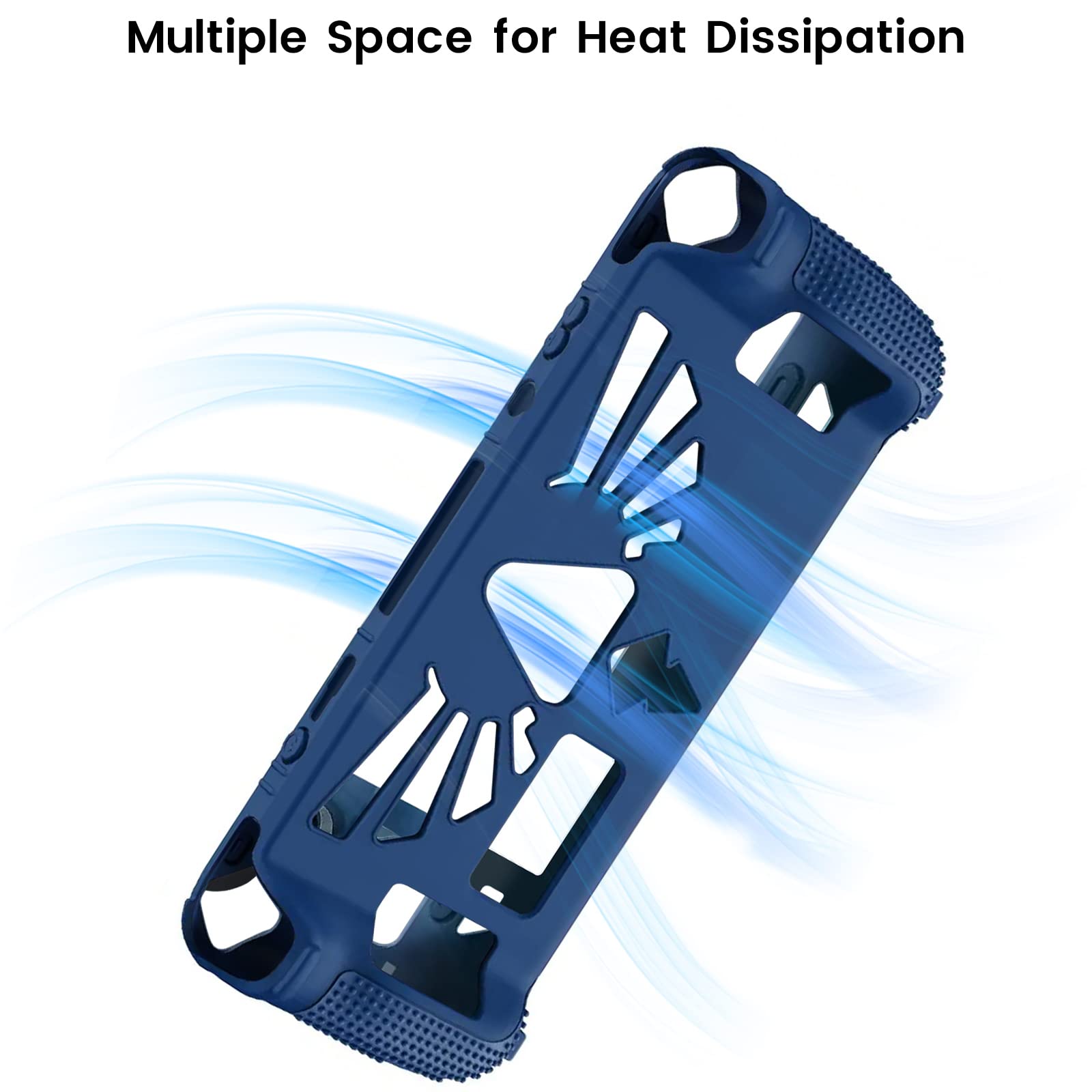 YEAOI Case for Valve Steam Deck 2022, Support Standing, Silicone Protector, Protective Cover with 4 Rocker Caps