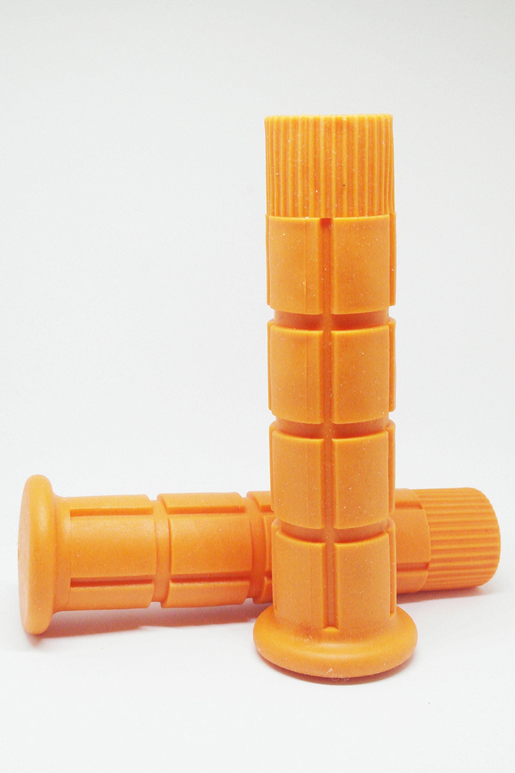 Muzglobal Handlebar End Grips Road Mountain Bike Bicycle Soft Rubber (Orange)