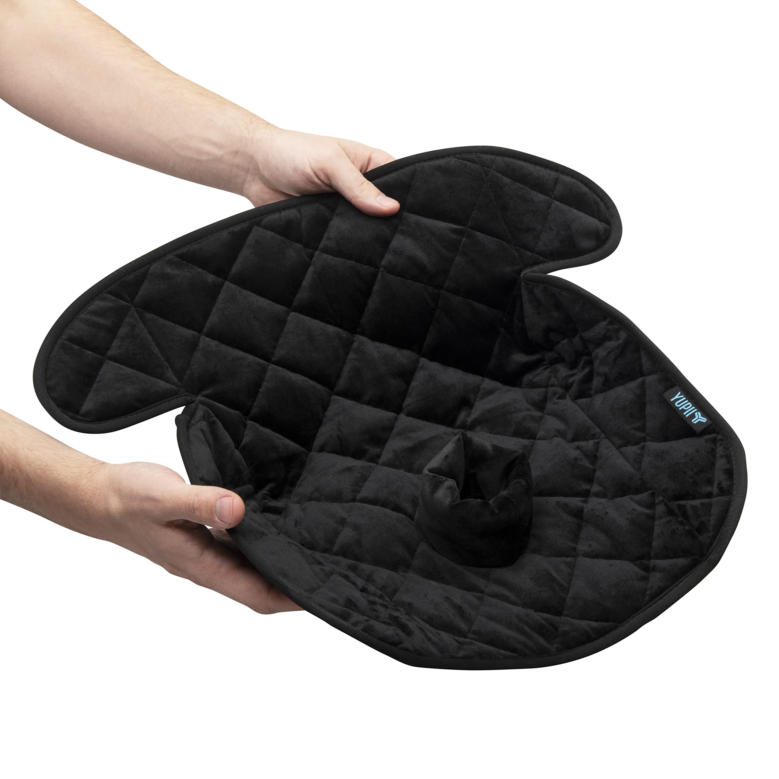 YUPII Piddle Pad Waterproof Car Seat Protector - 2 Pack- Black Potty Training Cover - Comfortable and Reusable for Seats and Strollers - Plus a Shoulder Strap