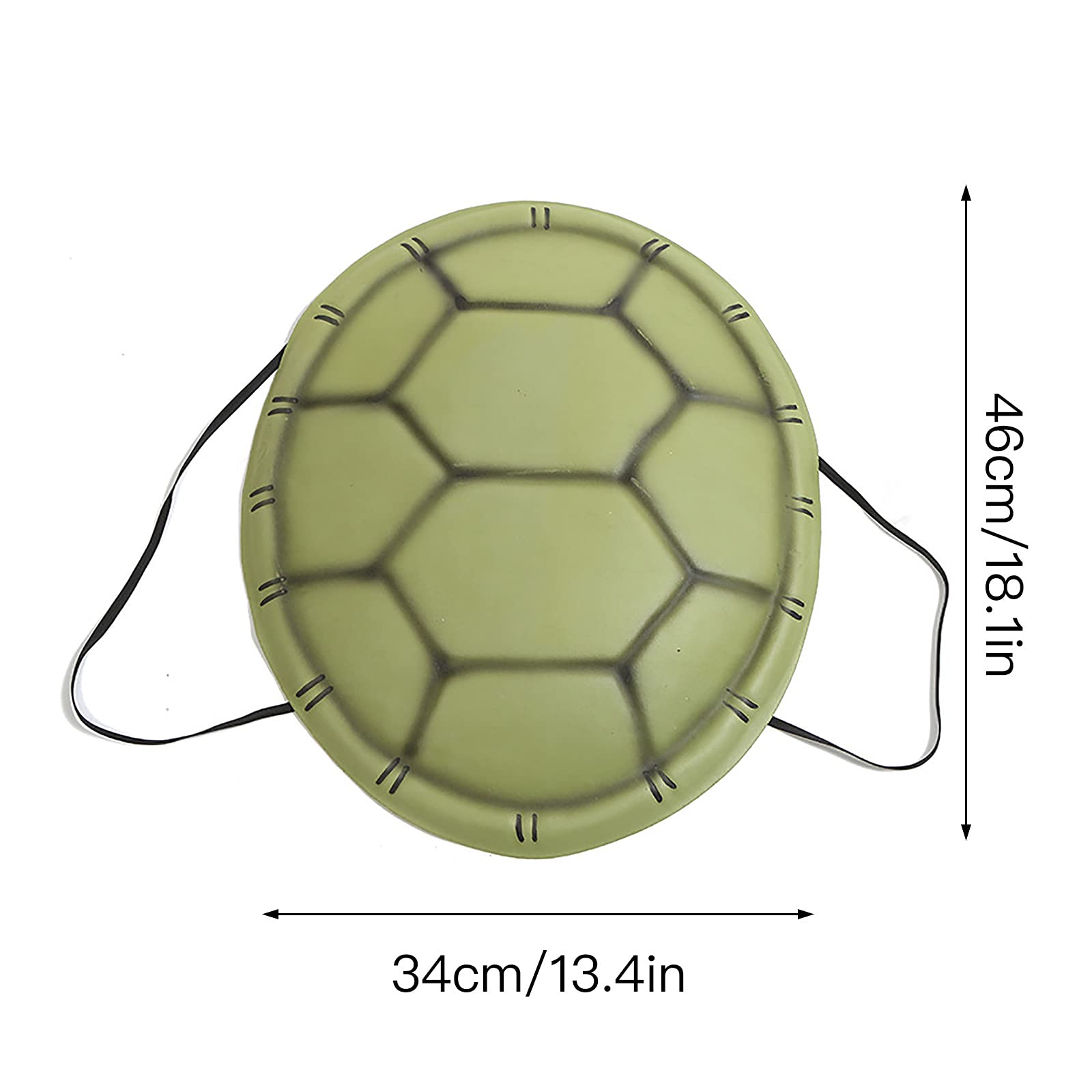 MSUIINT 2 Pack Turtle Shell Costume EVA Novelty Turtle Shell Backpack, Simulation Tortoise Shell Party Carnival Prop, Halloween Cosplay Costume Party Accessory, Halloween Dress Up Costume Accessories