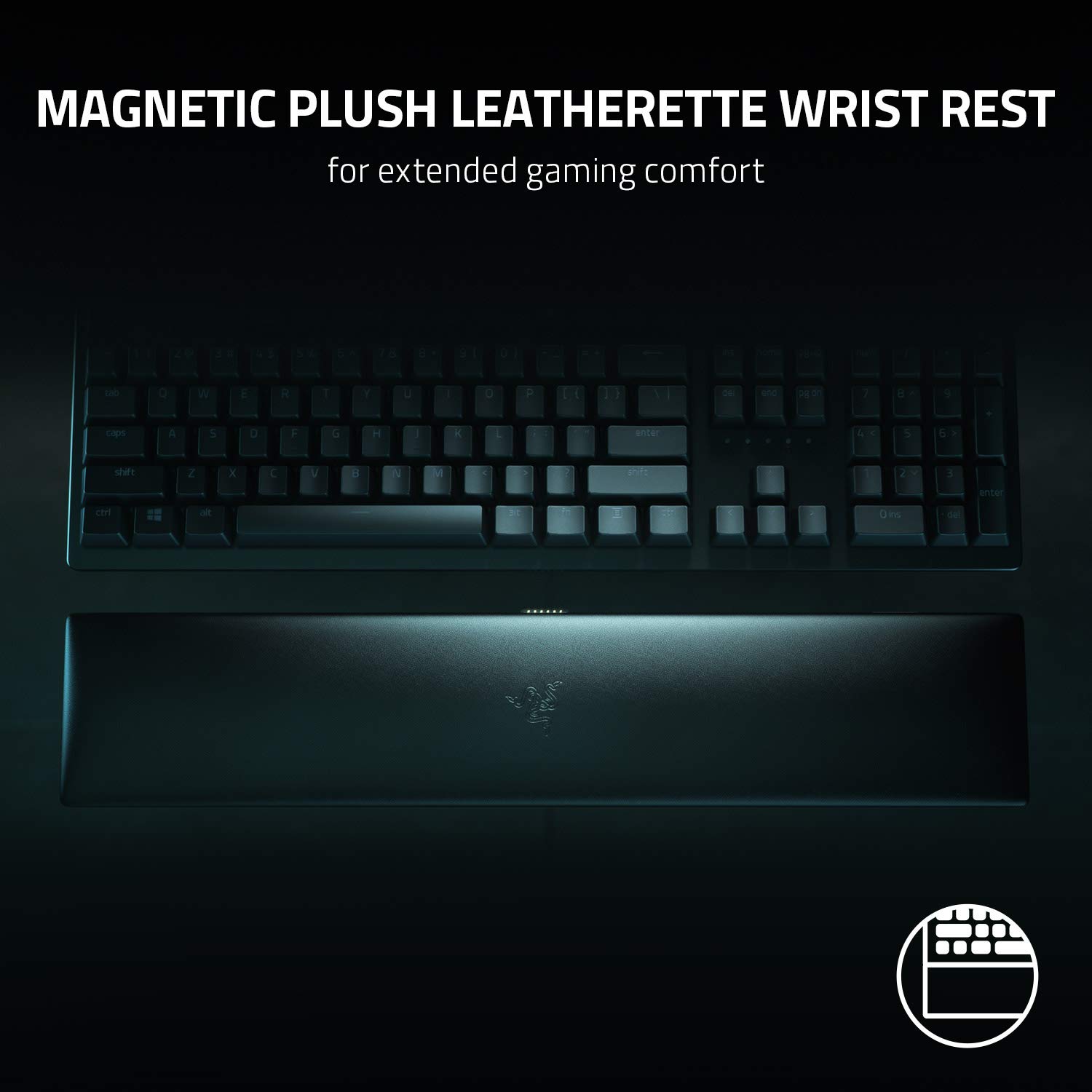 Razer Huntsman V2 Analog Gaming Keyboard: Razer Analog Optical Switches - Chroma RGB Lighting - Magnetic Plush Wrist Rest - Dedicated Media Keys & Dial - Classic Black (Renewed)