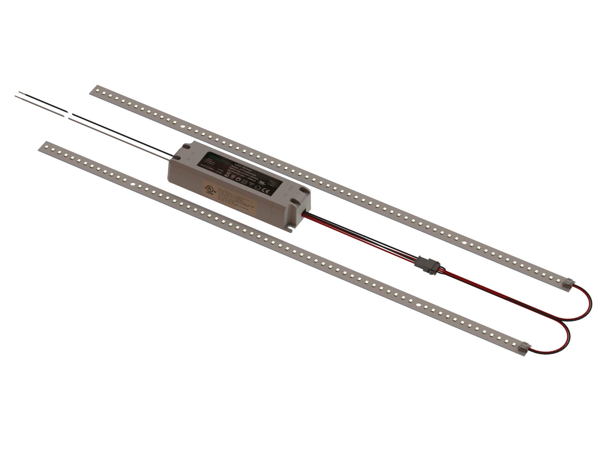Optilumen RKS 4 ft. 40-Watt (118-Watt Equivalent) LED Magnetic Strip Conversion Retrofit Kit 5000K (1-Pack)
