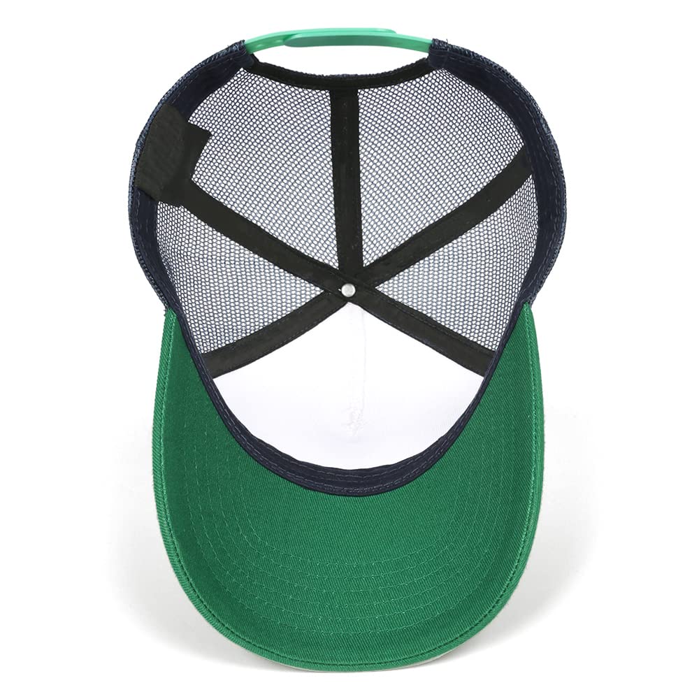 St.Patrick's Day Hat Green Hats Decorations Clover Classic Embroidery Cotton Trucker Hat for Men & Women